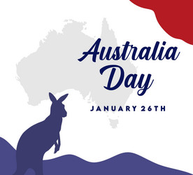 Happy australia day january 26 Royalty Free Vector Image