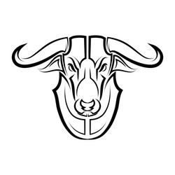 Taurus zodiac line art eps 10 Royalty Free Vector Image