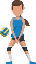 Volleyball Player Avatar Vector Images (55)