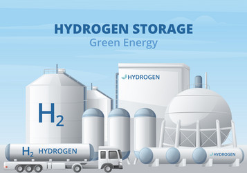 Hydrogen energy fuel background Royalty Free Vector Image