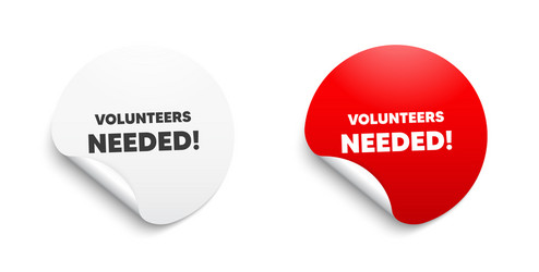 Volunteers needed symbol volunteering service Vector Image