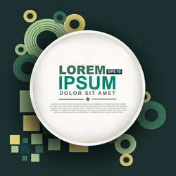 Abstract circle geometric pattern design Vector Image