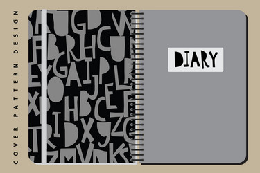 Alphabet Notebook Cover Vector Images (over 230)