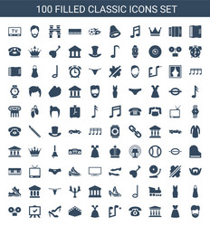 Classic icons Royalty Free Vector Image - VectorStock