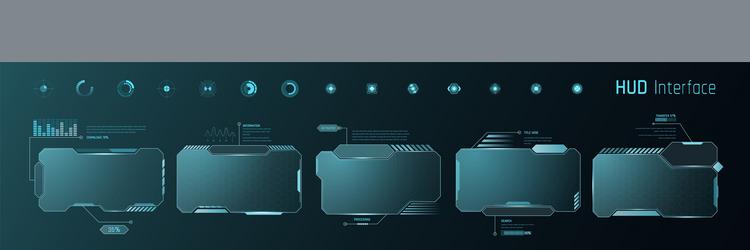 Victory game frame gui menu interface template Vector Image