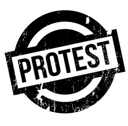 Protest rubber stamp Royalty Free Vector Image