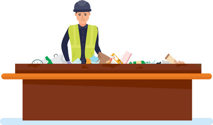 Cartoon people throwing out rubbish and trash Vector Image