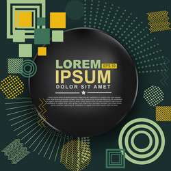 Abstract circle geometric pattern design Vector Image