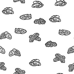 Dried fruit healthy snack seamless pattern Vector Image