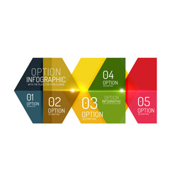 Paper infographic layout design templates Vector Image