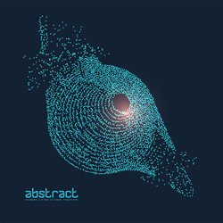 Particles liquid dynamic flow Royalty Free Vector Image