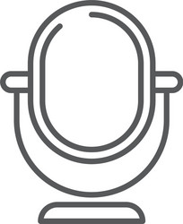 Car rear view mirror icon symbol isolated Vector Image