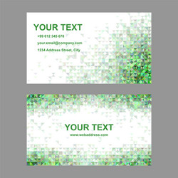 Modern green id card design template identity Vector Image