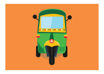 Image of indian auto rickshaw Royalty Free Vector Image