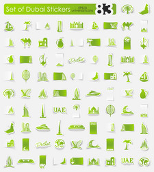 Dubai Sticker Set Vector Images (94)