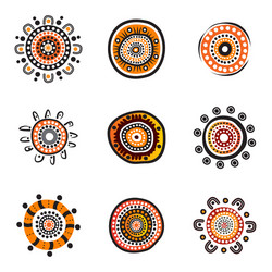 Aboriginal Templates for Dot Painting Vector Images (over 2,000)