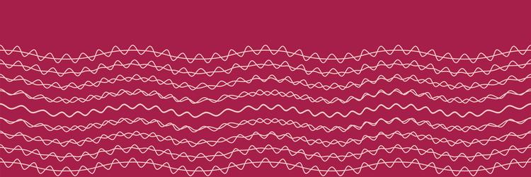 Seamless horizontal border with zig zag shapes Vector Image