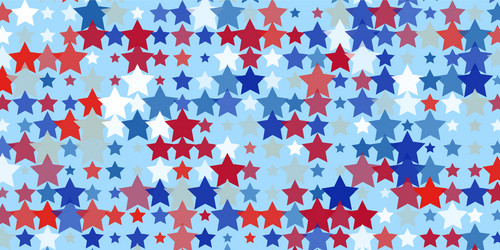 Red blue white stars on light Royalty Free Vector Image