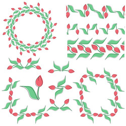 Doodle zen corner with curls and wavy motifs Vector Image