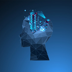 Concept ai such as physical intelligence Vector Image