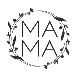 Mama Silhouette Clip Art Royalty Free Vector Image
