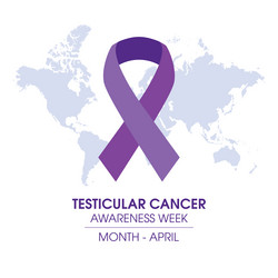 Testicular cancer awareness month poster Vector Image