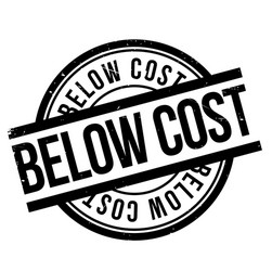Below cost rubber stamp Royalty Free Vector Image