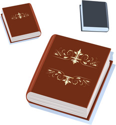 Gold book Royalty Free Vector Image - VectorStock
