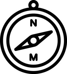 Directional compass Royalty Free Vector Image - VectorStock