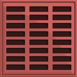 Colorful manhole icon cartoon style Royalty Free Vector