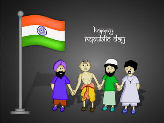 India republic day background Royalty Free Vector Image