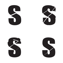 Grunge Letter S Vector Images (over 1,100)