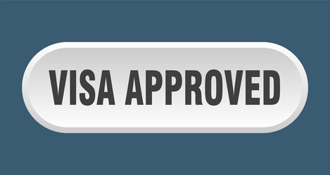 Visa approved sticker visa approved label Vector Image