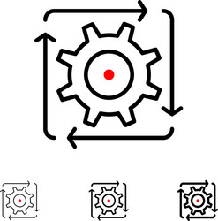 Workflow automation development flow operation Vector Image