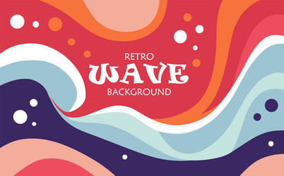 Abstract art border overlay with colorful waves Vector Image
