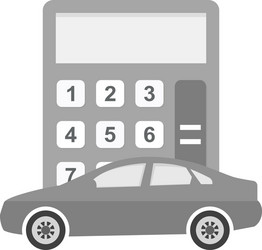 Car calculation Royalty Free Vector Image - VectorStock