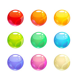 Jelly candy colour set Royalty Free Vector Image