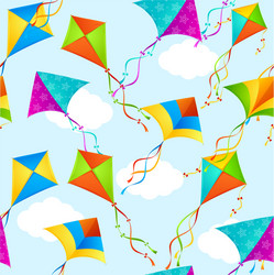 Colorful kite background Royalty Free Vector Image