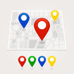 Mapping pins icon Royalty Free Vector Image - VectorStock