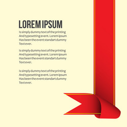 Ribbon frame template design Royalty Free Vector Image