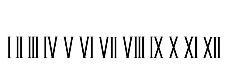 Roman Number 1 Vector Images (over 260)