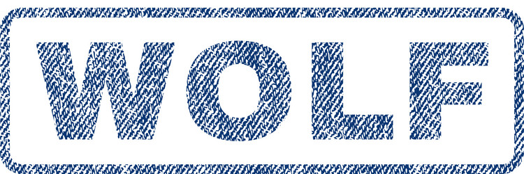 Wolf rubber stamp Royalty Free Vector Image - VectorStock