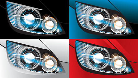 Car headlight Royalty Free Vector Image - VectorStock