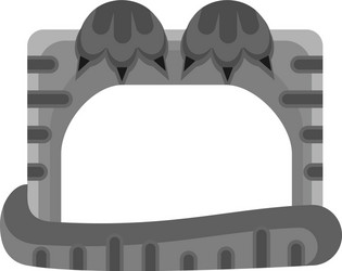 Cute happy birthday cat photo frame birthday Vector Image