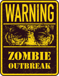 Poster zombie outbreak Royalty Free Vector Image