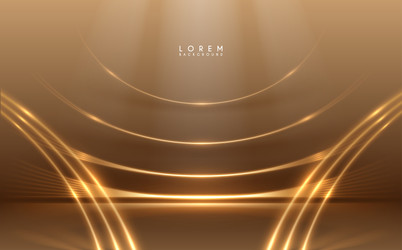 Abstract golden light lines background Royalty Free Vector