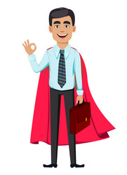 Business man cartoon character in formal suit Vector Image