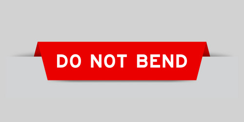 Red color of corner label banner with word Vector Image