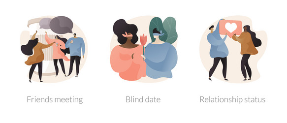 Social interactions abstract concept Royalty Free Vector