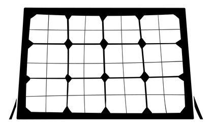 Solar panel silhouette pattern Royalty Free Vector Image